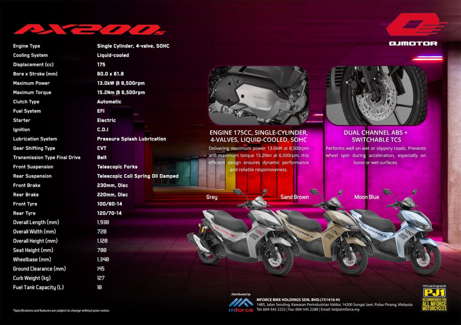 QJMOTOR Introduces The Compact And Sporty AX200S Scooter To The ...